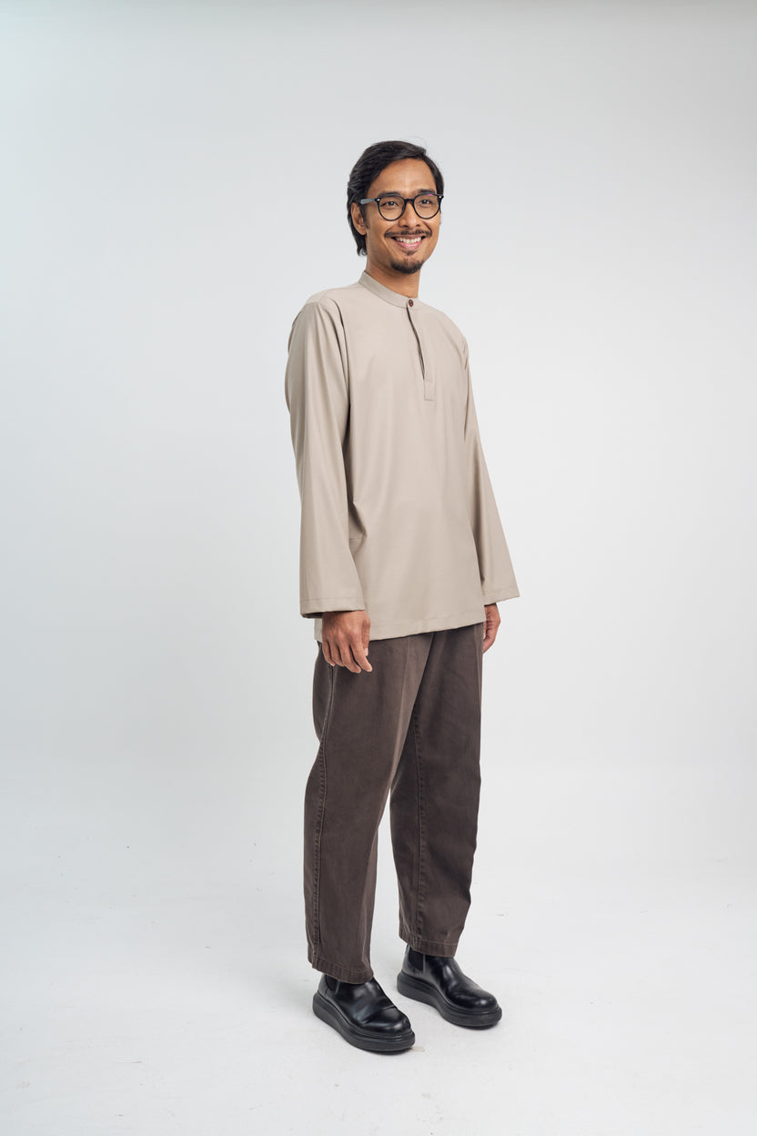 Patawali Collared Top - Light Olive
