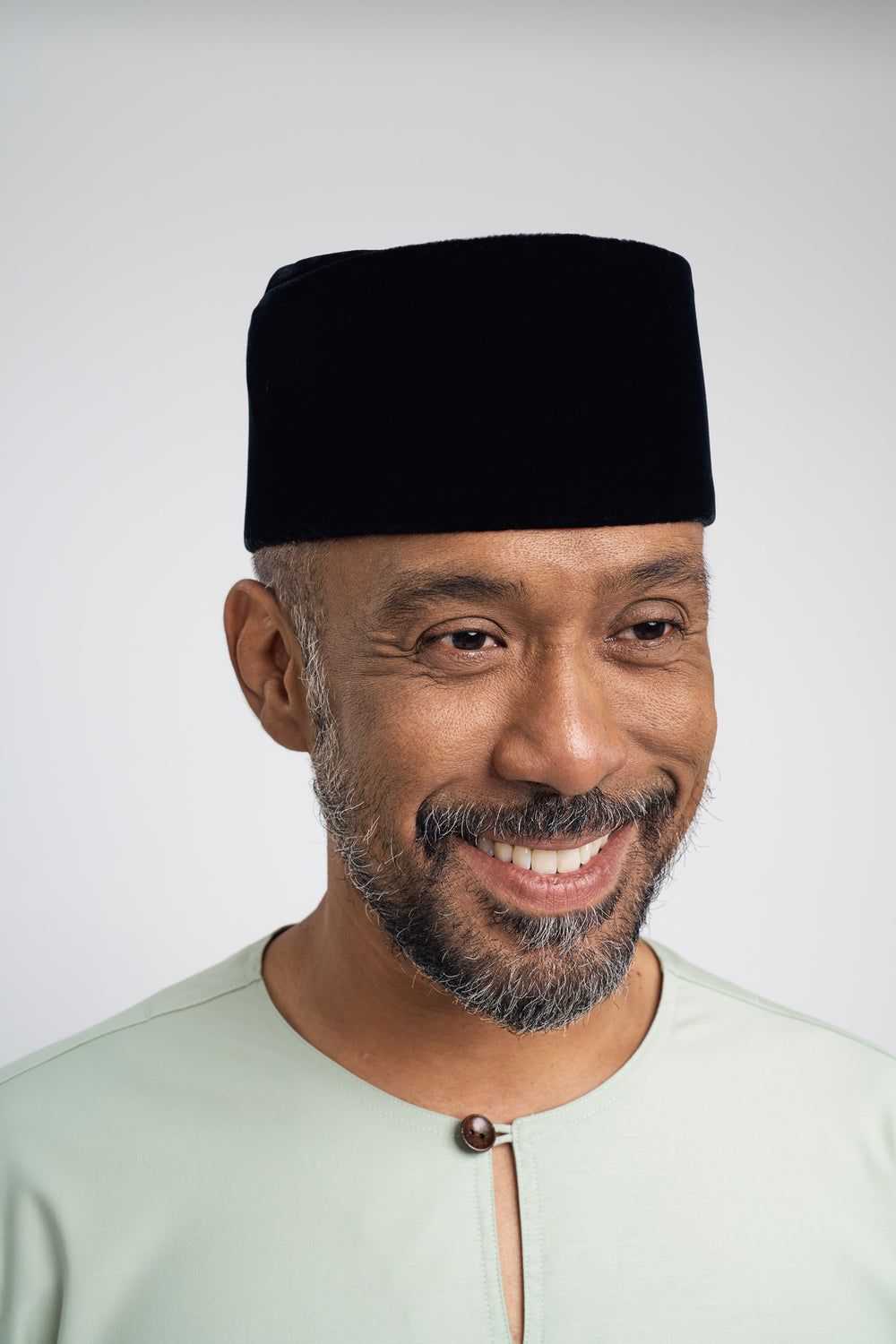Patawali Modern Fit Baju Melayu Teluk Belanga - Mint Green